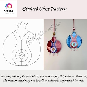 Digital Download PDF, DIY Glass Art Template, Printable Stained Glass ...
