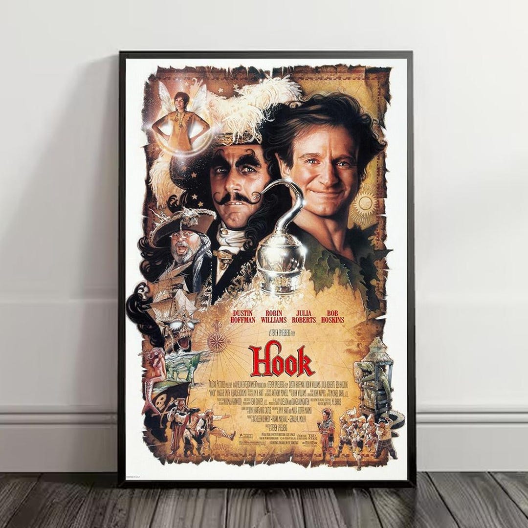 Hook Movie Poster, Art Gift, Souvenir, Attraction Poster, Room ...