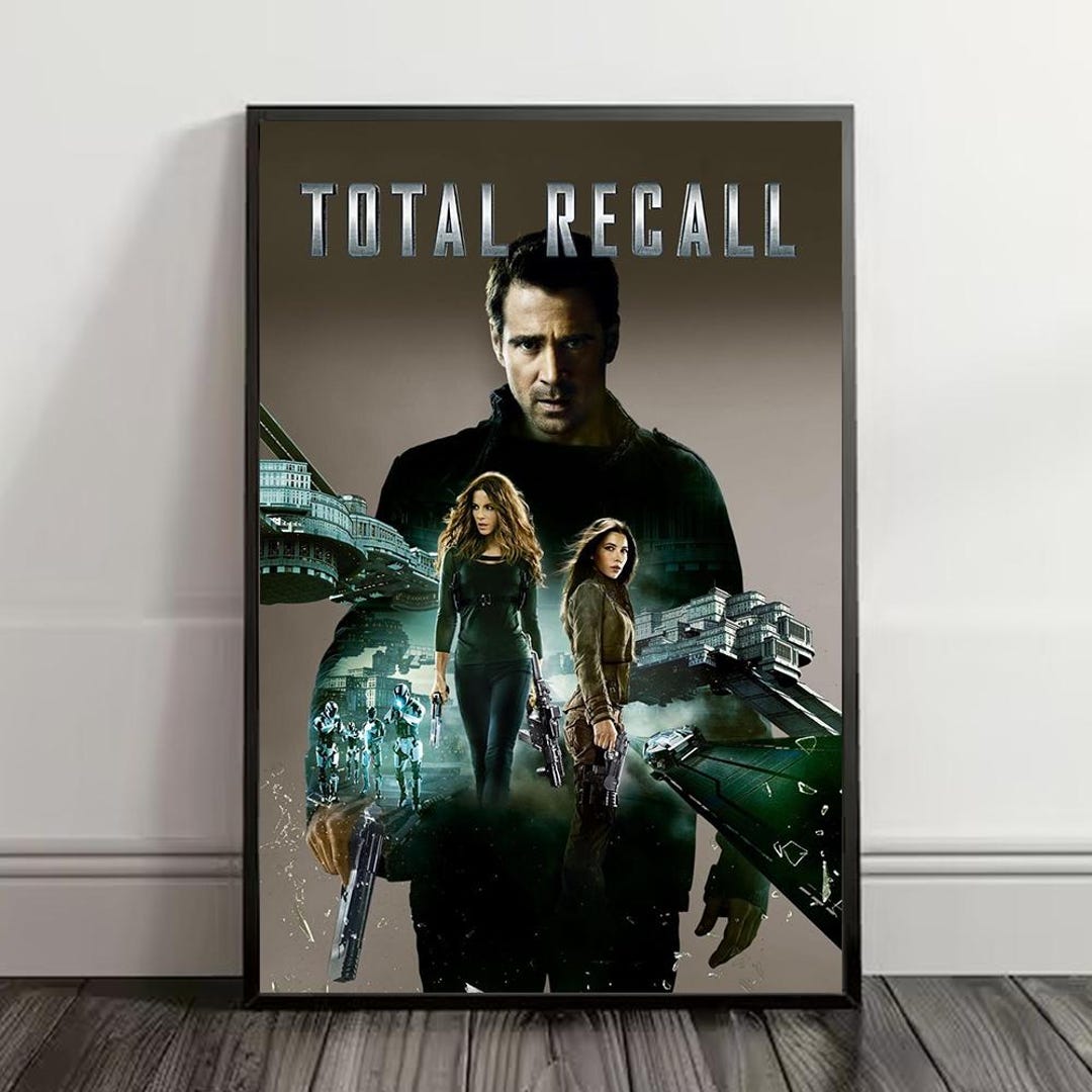 Total Recall Movie Poster, Art Gift, Souvenir, Attraction Poster, Room ...