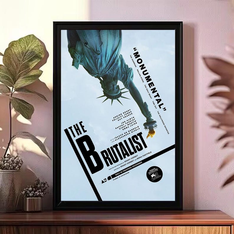 The Brutalist Movie Poster, Art Gift, Souvenir, Attraction Poster, Room ...