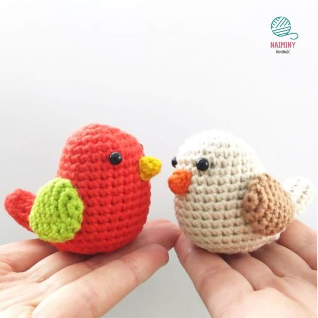 Crochet Mini Bird Keychain PDF Pattern, Amigurumi Tutorial PDF in ...