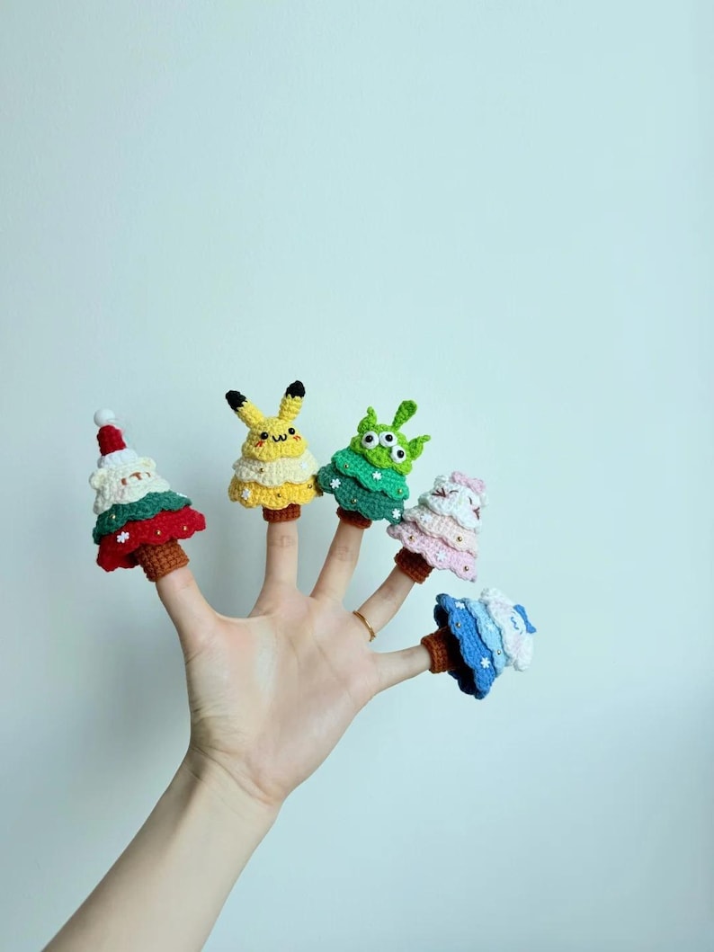 Patrón PDF para llavero de árbol de Navidad monstruoso a crochet, Mini ...