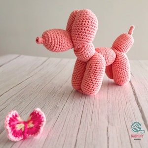 Crochet Pattern Balloon Dog, Balloon Dog Amigurumi, Crochet Balloon Dog ...