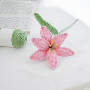 Crochet Lily Flower PDF Pattern - How to Crochet Lily Flower for ...