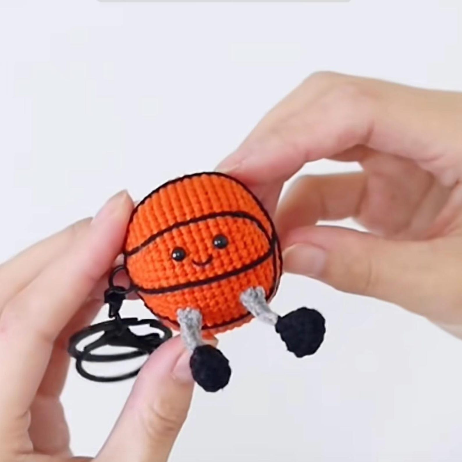 Crochet Mini Basketball Keychain PDF Pattern, Amigurumi Crochet Mini ...