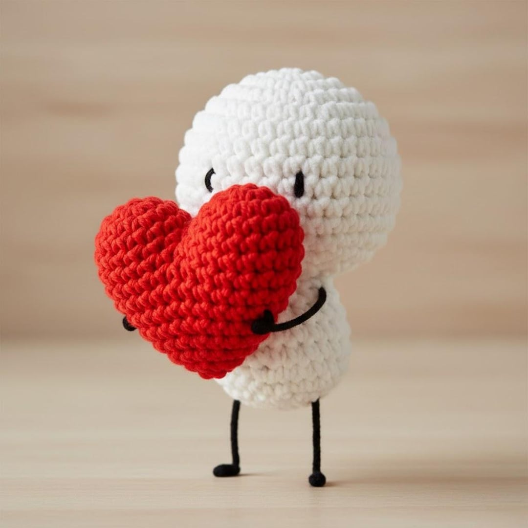Cute Valentine Keychain Crochet Pattern - How to Crochet Amigurumi Doll ...