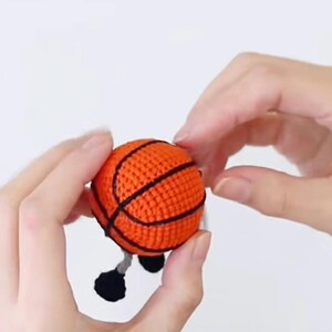 Crochet Mini Basketball Keychain PDF Pattern, Amigurumi Crochet Mini ...