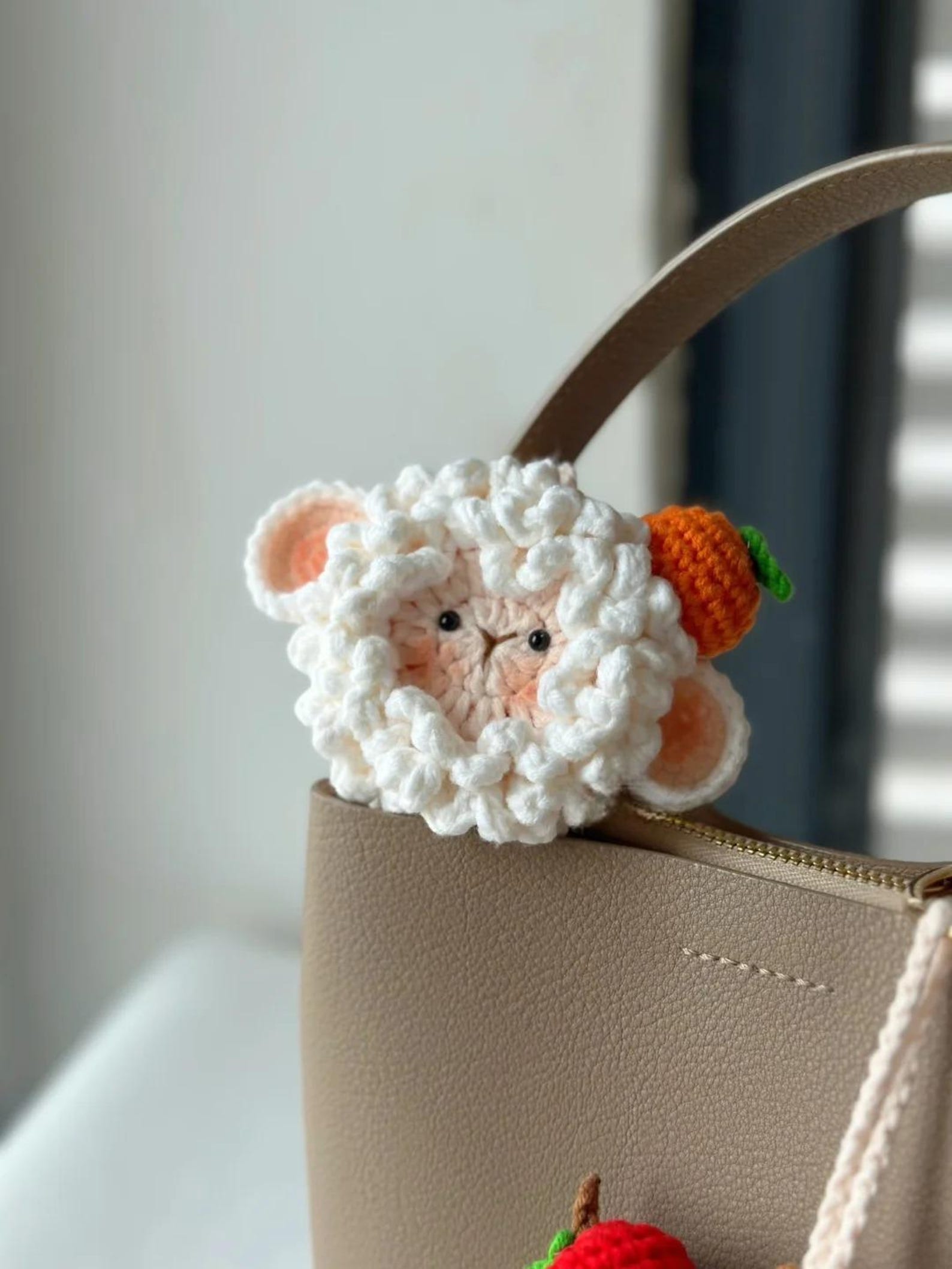 Sheep Bag Charm Crochet PDF Pattern, How to Crochet Face Sheep ...