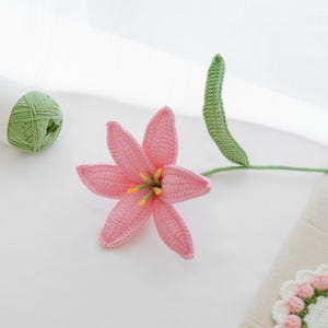 Crochet Lily Flower PDF Pattern - How to Crochet Lily Flower for ...