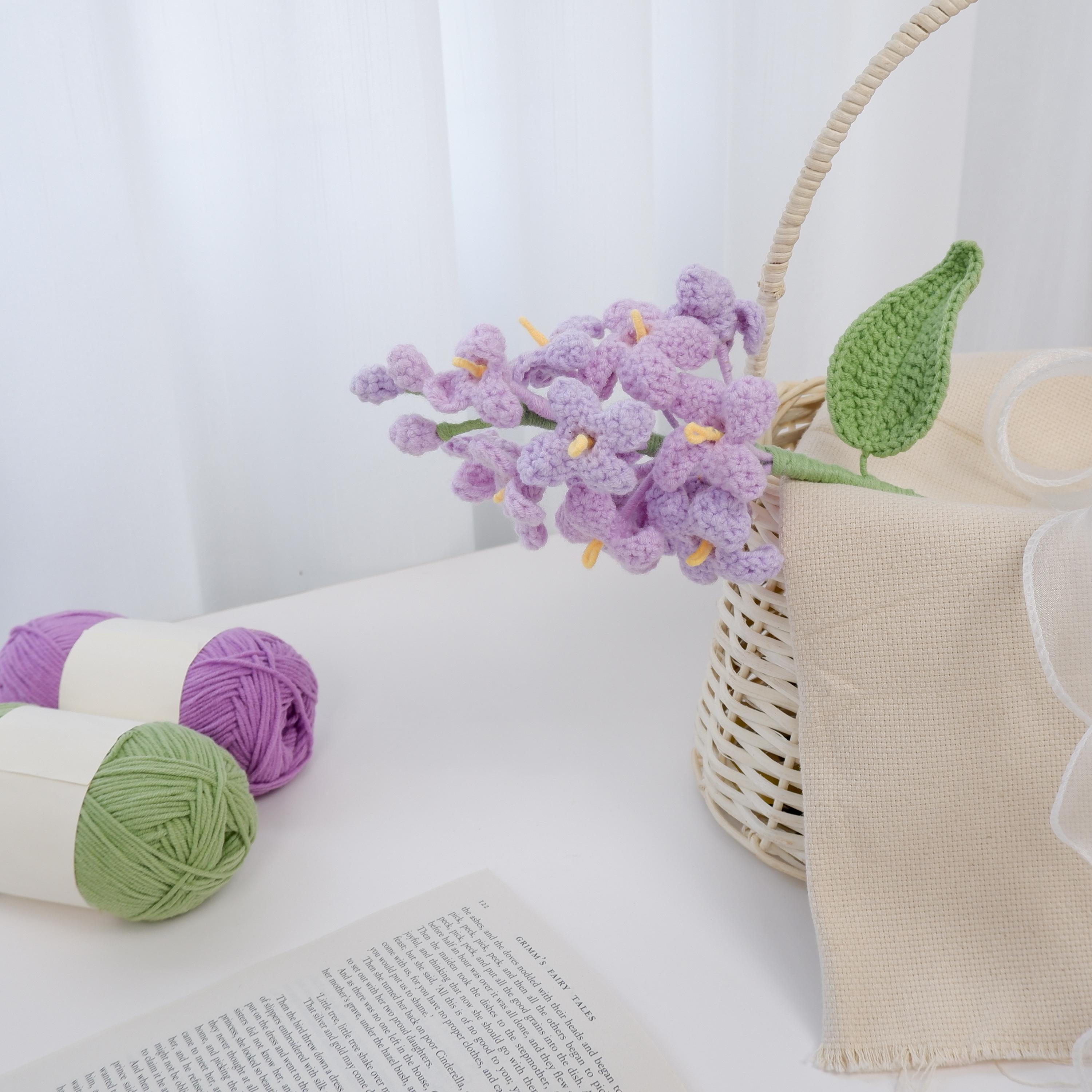 Lilac Branches Flower Crochet Pattern - How to Crochet Lilac Branches ...