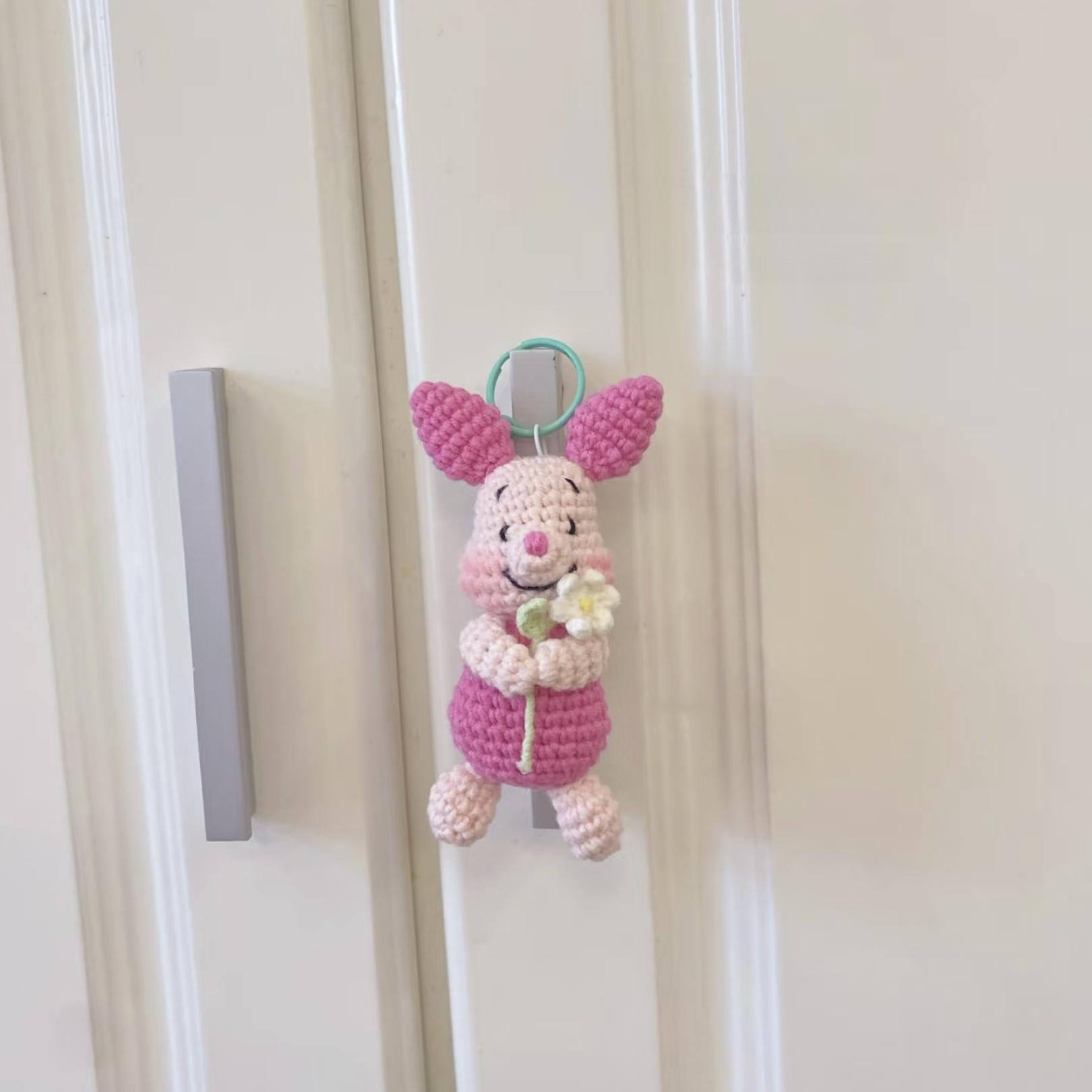 Pink Piglet Crochet Keychain Crochet Pattern, Amigurumi Piglet English ...