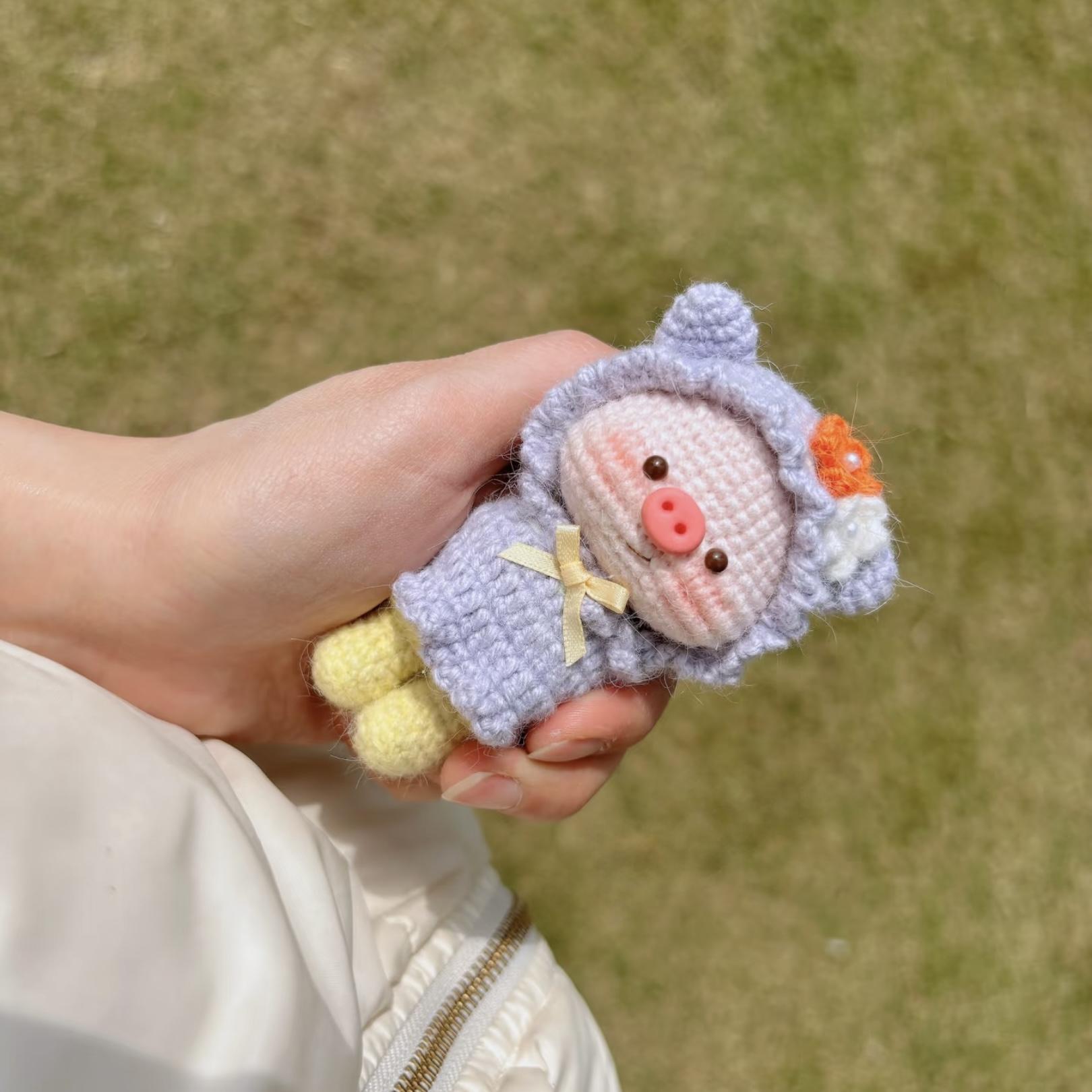 Crochet Cute Raincoat Piglet PDF Pattern, Amigurumi Cute Piglet ...