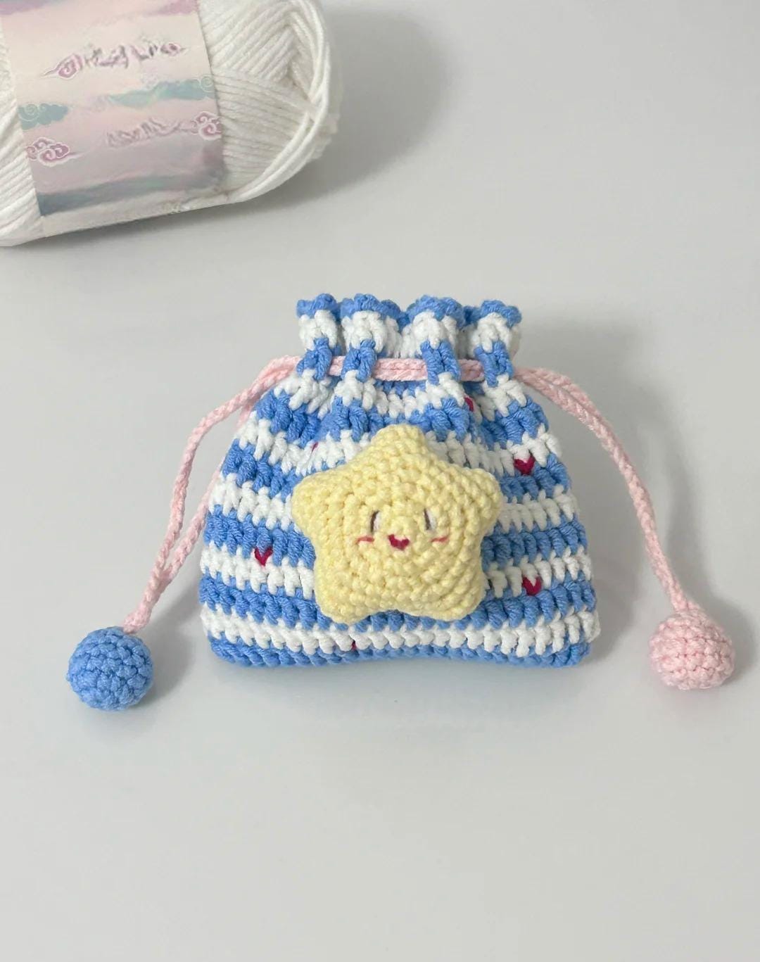 Mini Star Bag Crochet PDF Pattern - Easy Crochet Drawstring Bag for ...