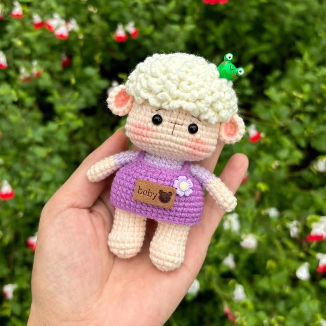 Crochet Adorable Sheep Keychain PDF Pattern, Amigurumi Sheep Tutorial ...