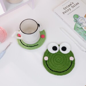 No Sew Crochet Frog Coaster PDF Pattern, Easy Crochet Pattern for ...