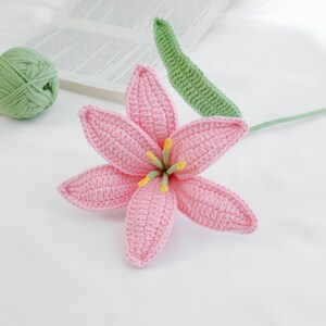 Crochet Lily Flower PDF Pattern - How to Crochet Lily Flower for ...