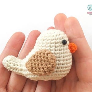 Crochet Mini Bird Keychain PDF Pattern, Amigurumi Tutorial PDF in ...