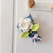 CROCHET PATTERN: Mini Rose Bouquet Keychain, Amigurumi Rose Keychain ...