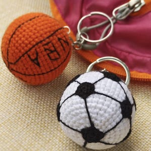 Crochet Mini Basketball Keychain PDF Pattern, Amigurumi Crochet Mini ...