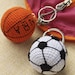 Crochet Mini Basketball Keychain PDF Pattern, Amigurumi Crochet Mini ...