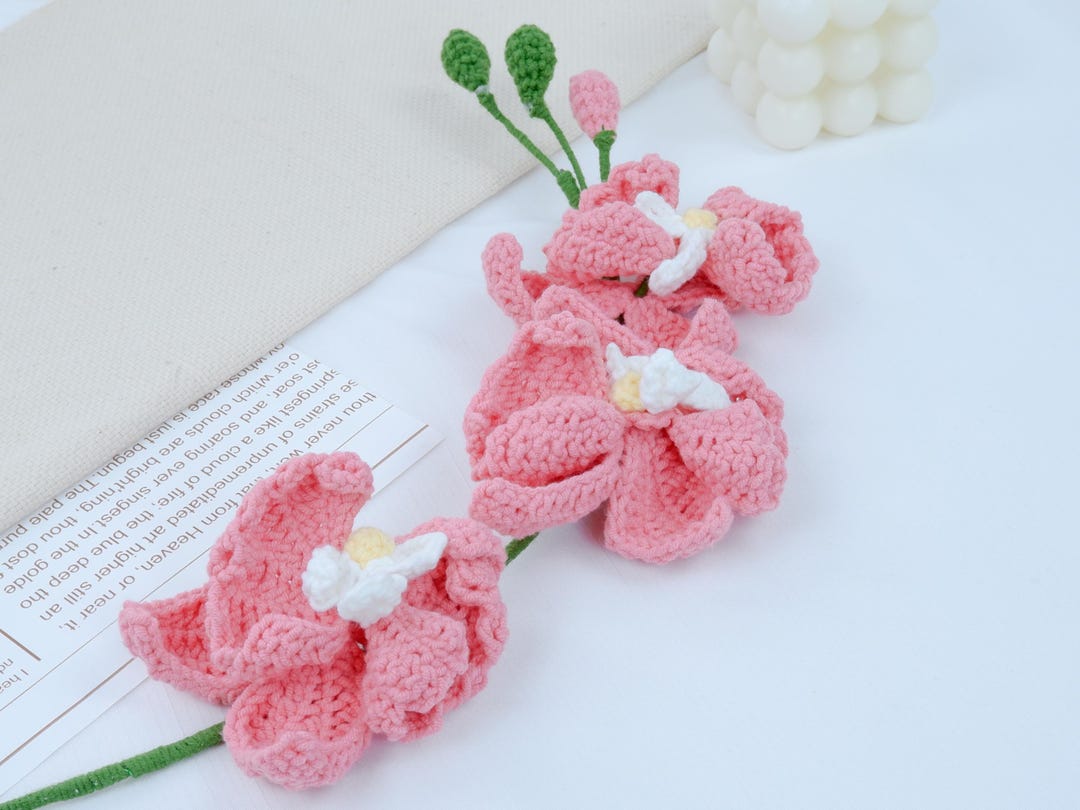 Crochet Orchid Flower PDF Pattern, Beginner Friendly Crochet Flower ...