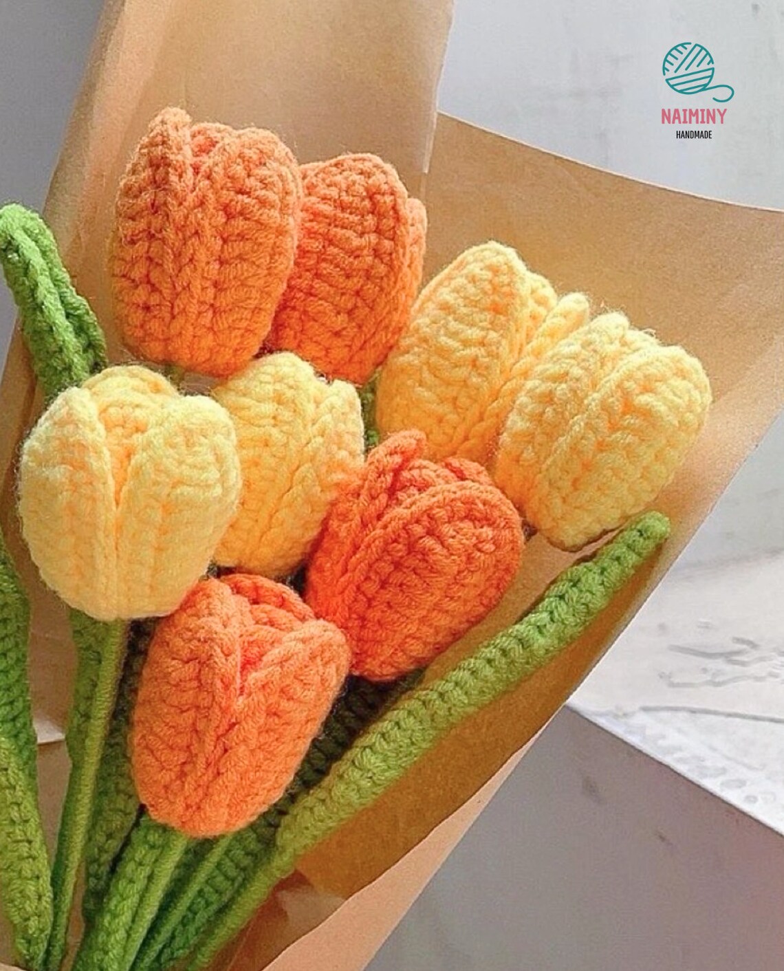 Tulip Crochet Pattern Flower Bouquet DIY Crochet Pattern Amigurumi PDF ...