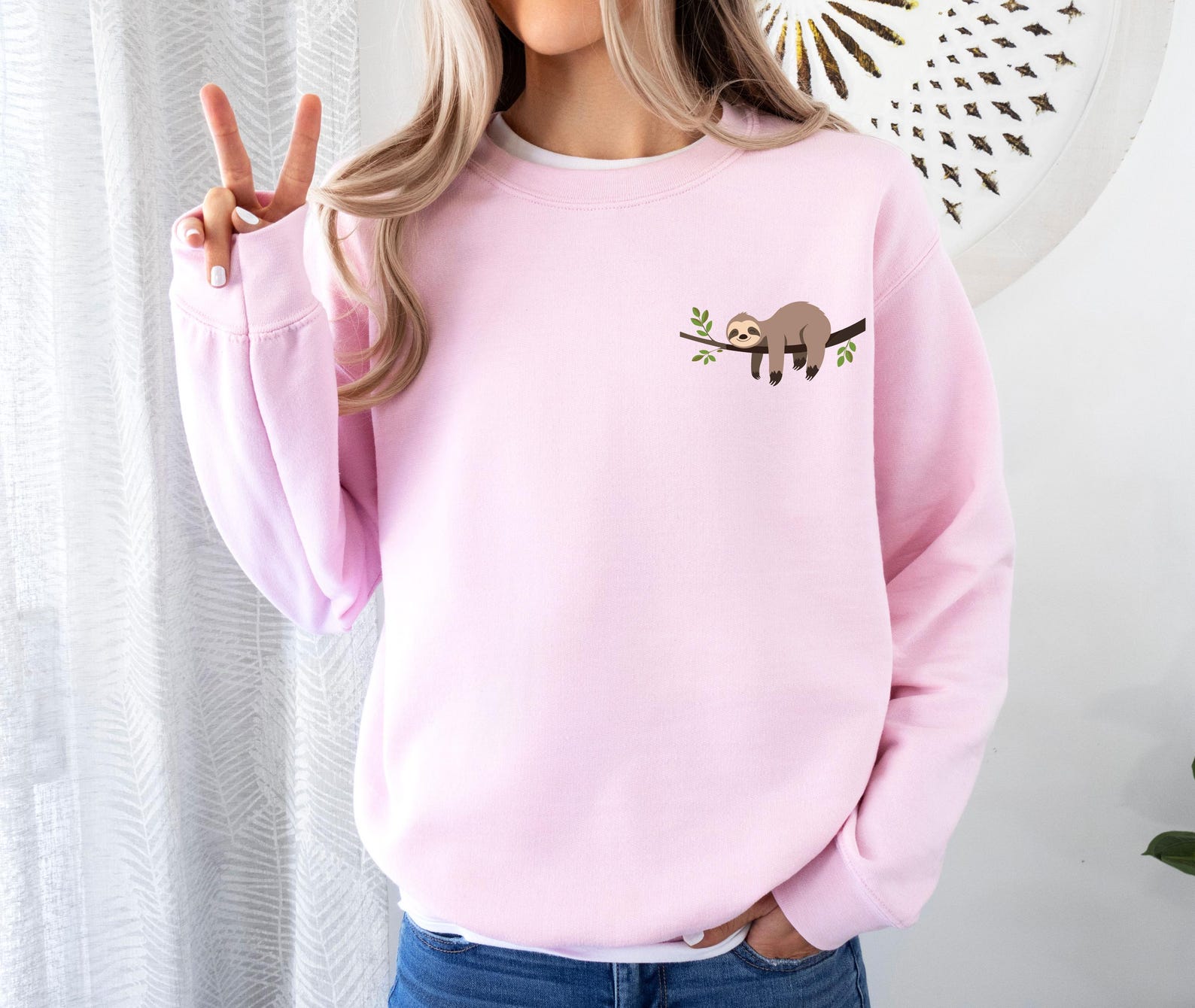 Funny Sloth Sweatshirt, Sloth Sweater, Cute Animal, Animal Lover Hoodıe ...