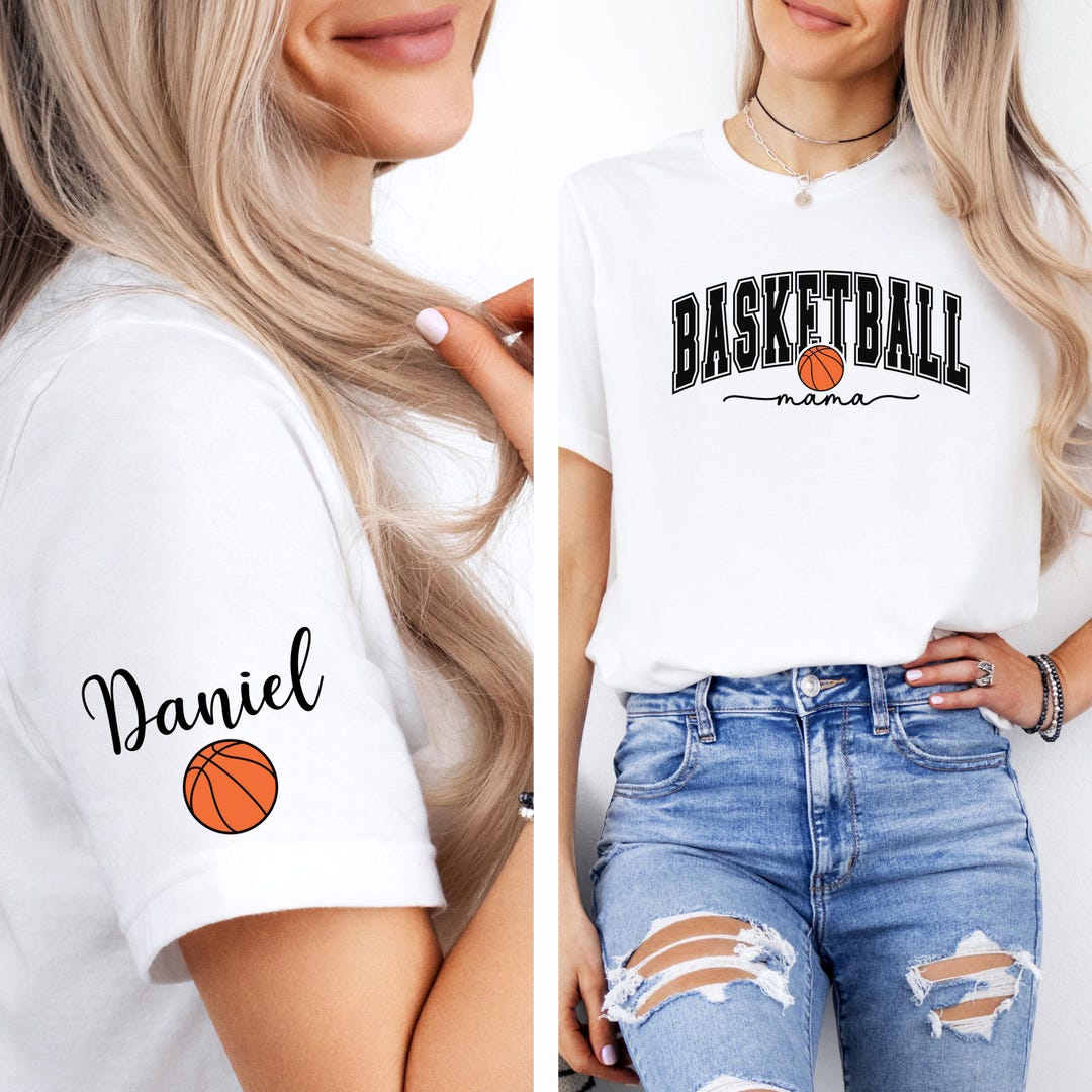 Personalized Basketball Mama Shirt, Basketball Mom Gift, Kids Name ...