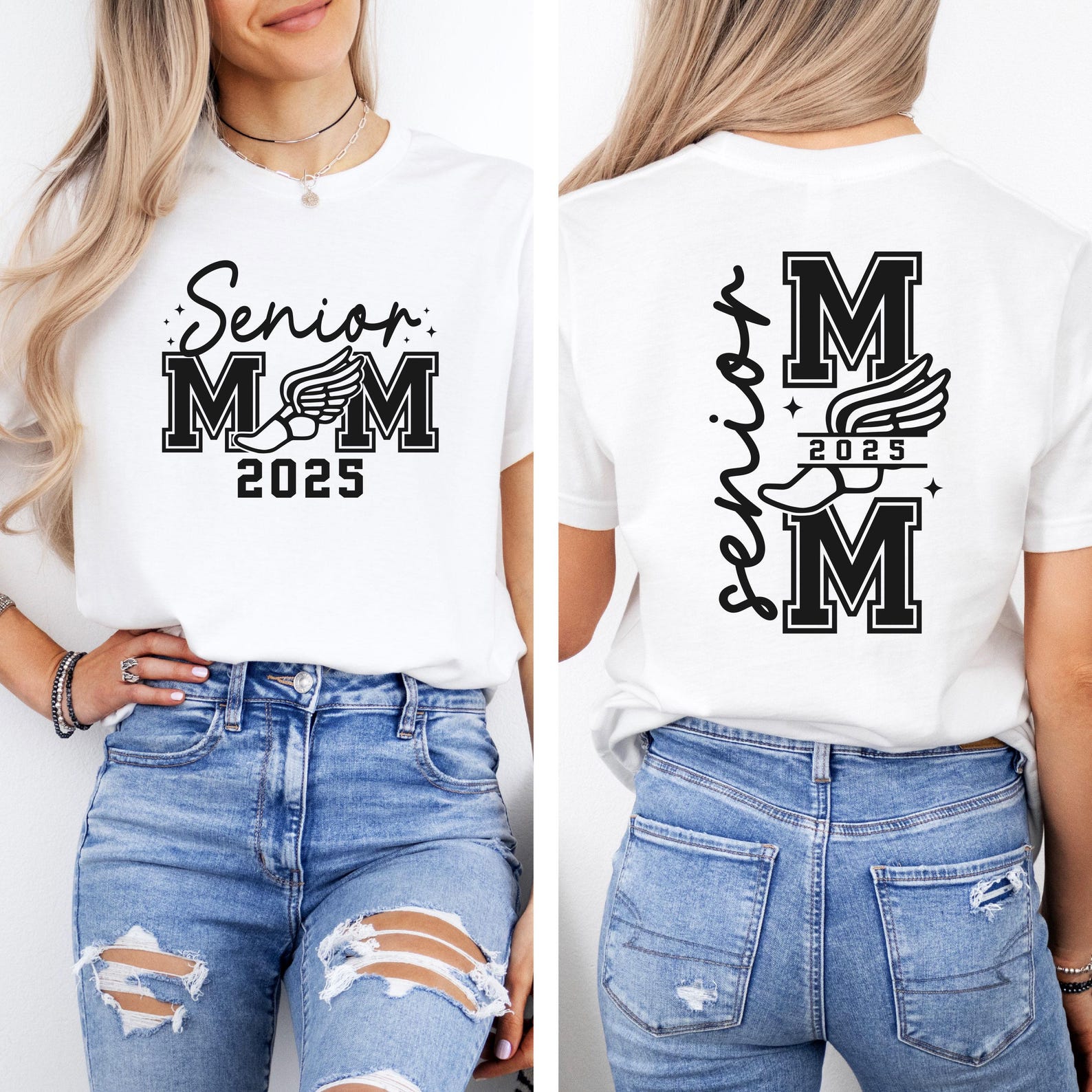 Senior Track Mom Shirt, Senior Mom 2025, Gift for Mom, Proud Mom Shirt ...