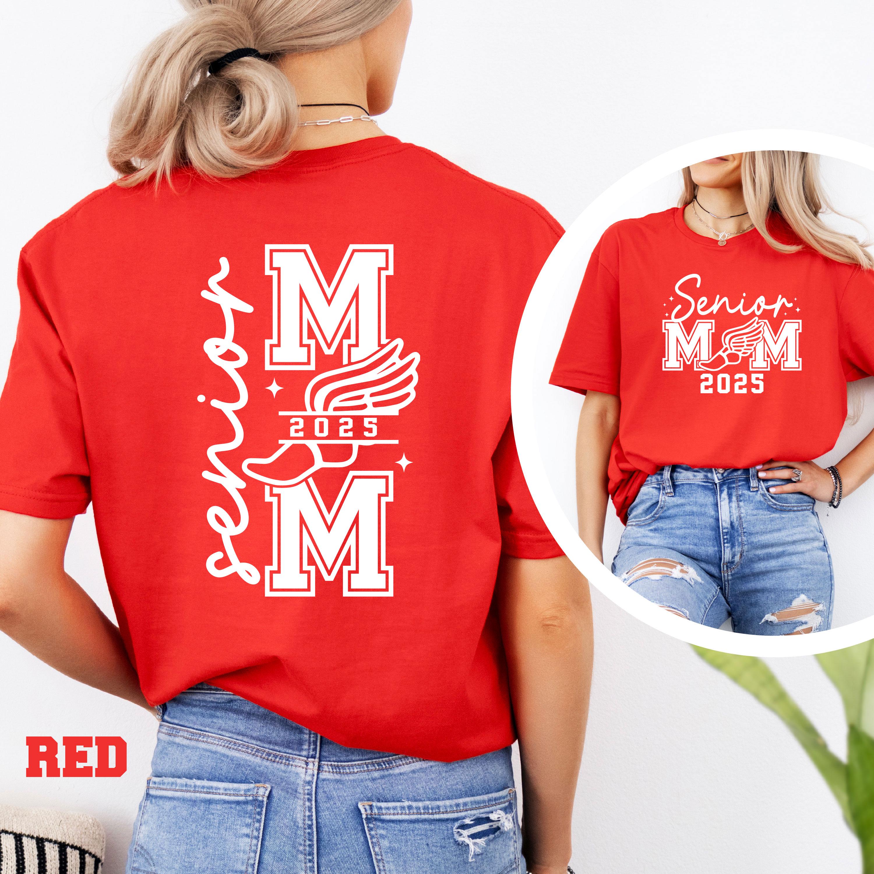 Senior Track Mom Shirt, Senior Mom 2025, Gift for Mom, Proud Mom Shirt ...