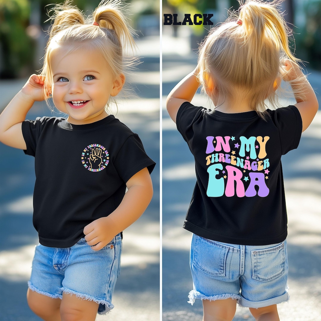 Threenager Birthday Shirt, 3rd Birthday Shirt, in My Threenager Era ...