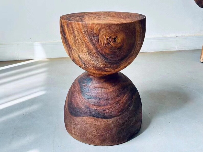 Twisted Hand-carved Square Tree Stump Chair for House Decor, Handmade ...