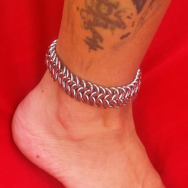 Chainmail Anklet - Etsy