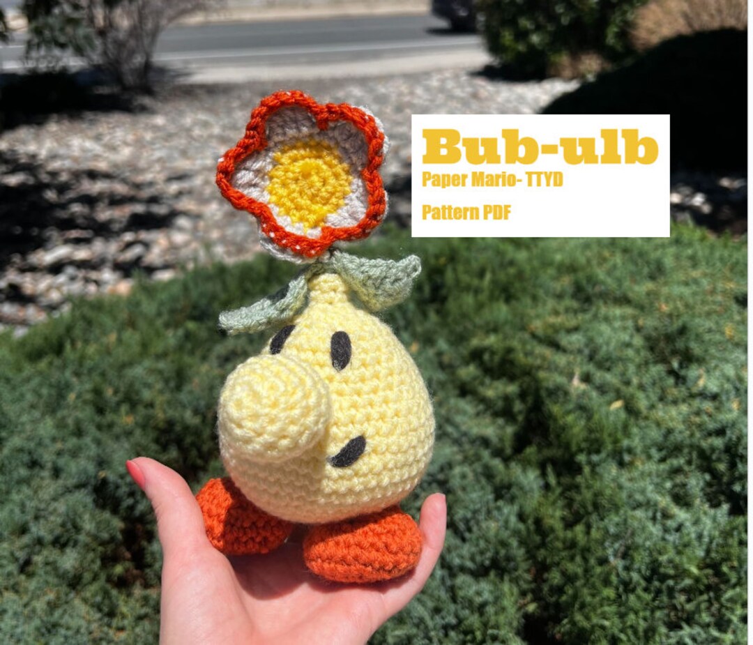 Bub-ulb- the Paper Mario Plushie CROCHET PATTERN PDF - Etsy