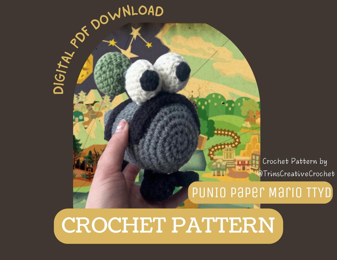 Punio & Puni- the Paper Mario Plushie CROCHET PATTERN PDF - Etsy