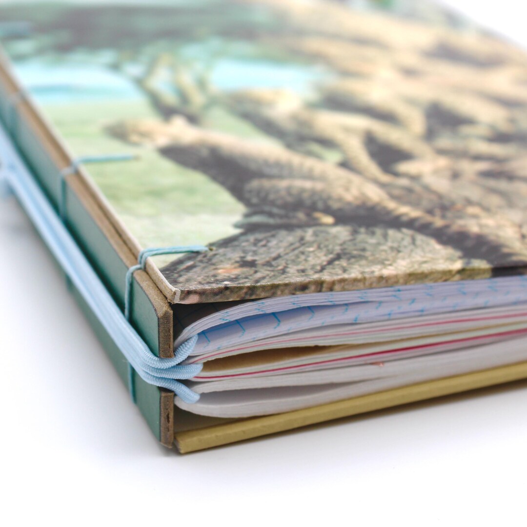 Cheetah Notebook - Upcycled Journal With Custom Paper Inserts - Etsy