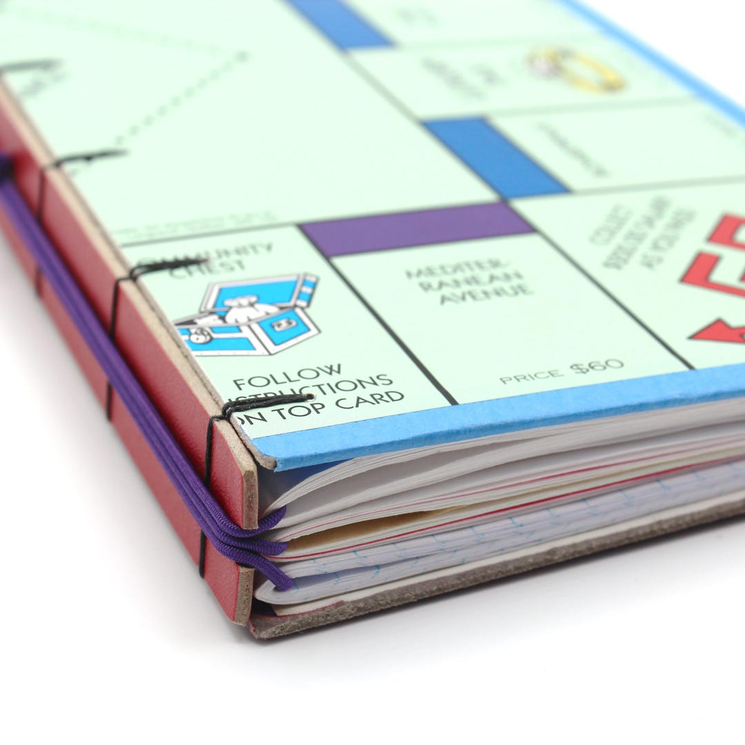 Monopoly Travelers Journal - Vintage Game Board Notebook - Etsy