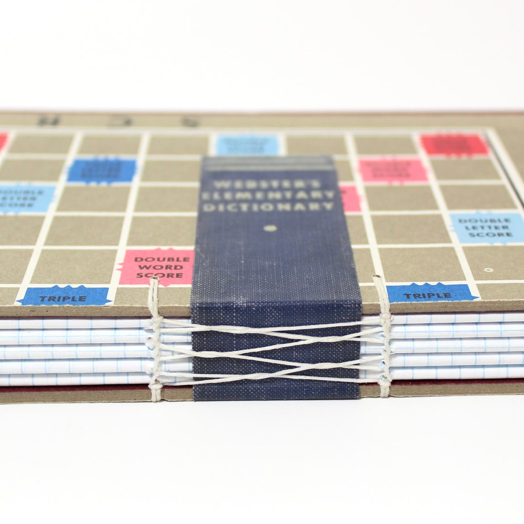 Vintage Scrabble Hardcover Journal, Grid Paper - Etsy