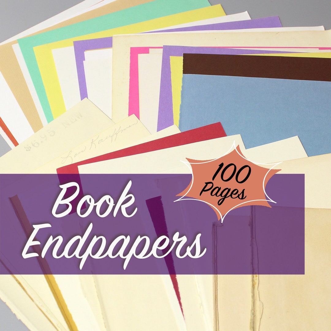 Colorful Book Pages, Mix of Vintage and Newer, 50 Sheet Pack, Great for ...
