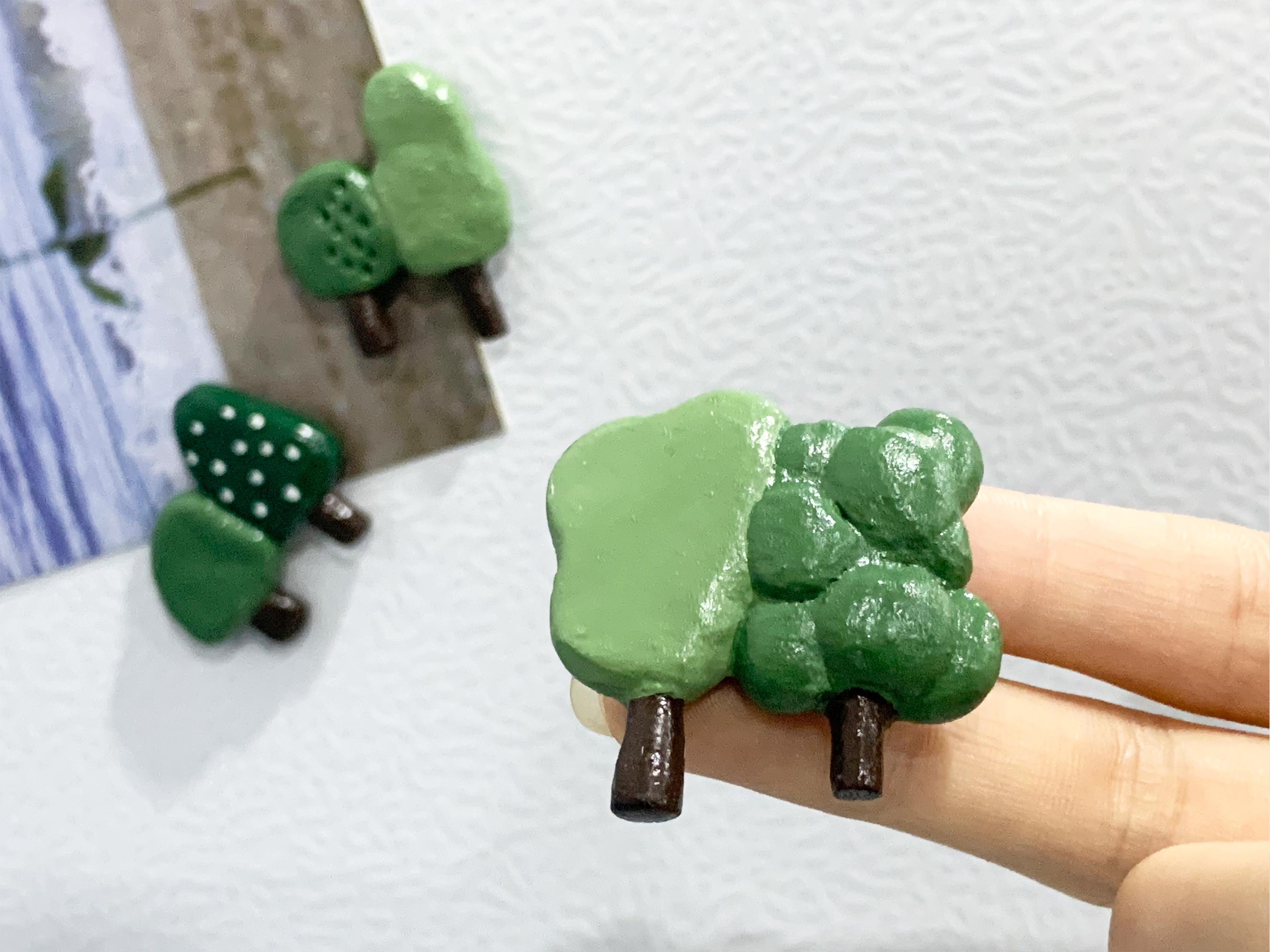 Green Mini Clay Refrigerator Magnet Kitchen Decor for Women, Cute Small ...