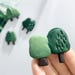 Green Mini Clay Refrigerator Magnet Kitchen Decor for Women, Cute Small ...