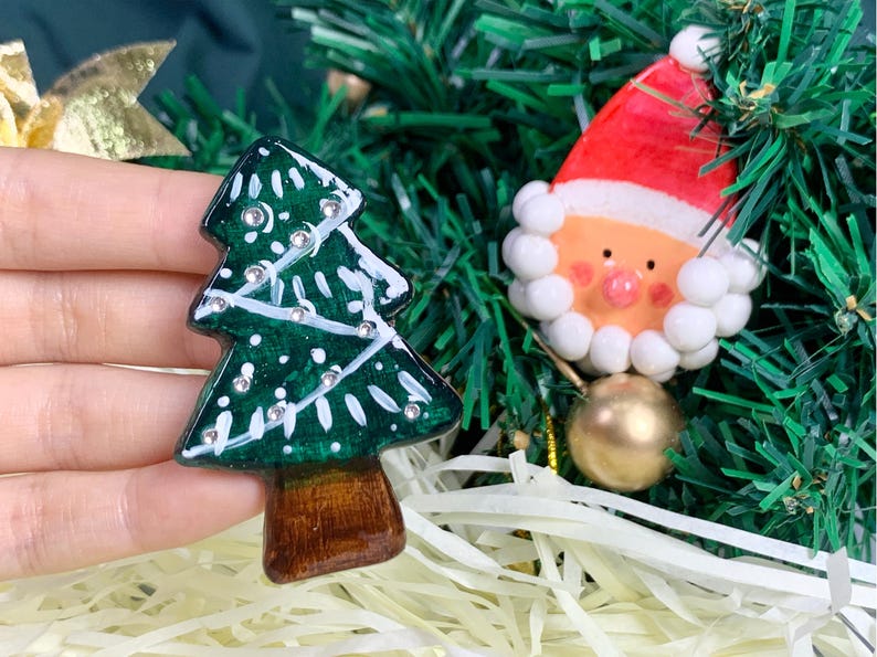 Clay Tree Refrigerator Magnets Kitchen Decor for Christmas Gifts, Cute ...