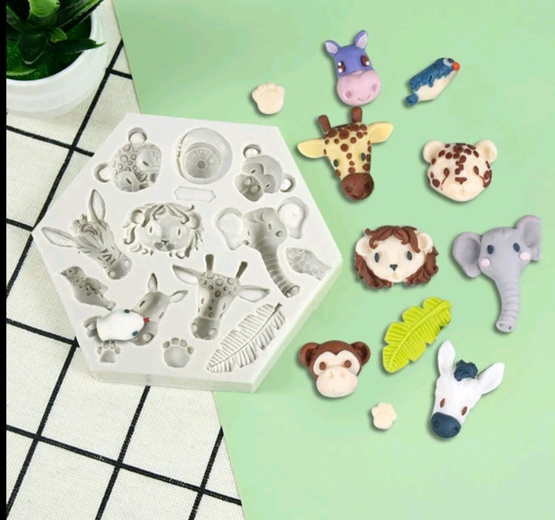 Jungle Molds, Forest Molds, Animals Molds, Fondant Mold, Chocolate Mold ...