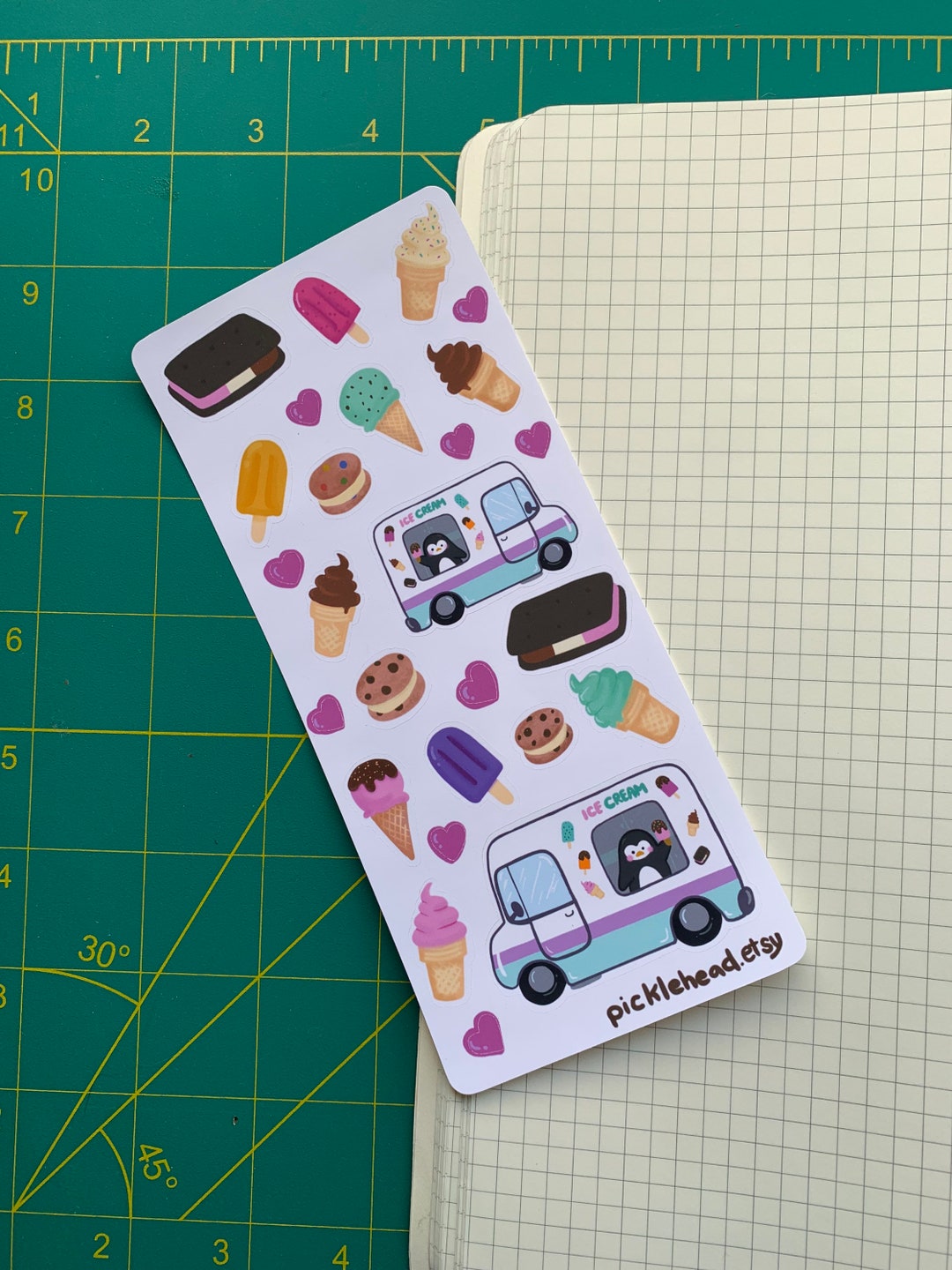 Ice Cream Truck Stickers - Etsy