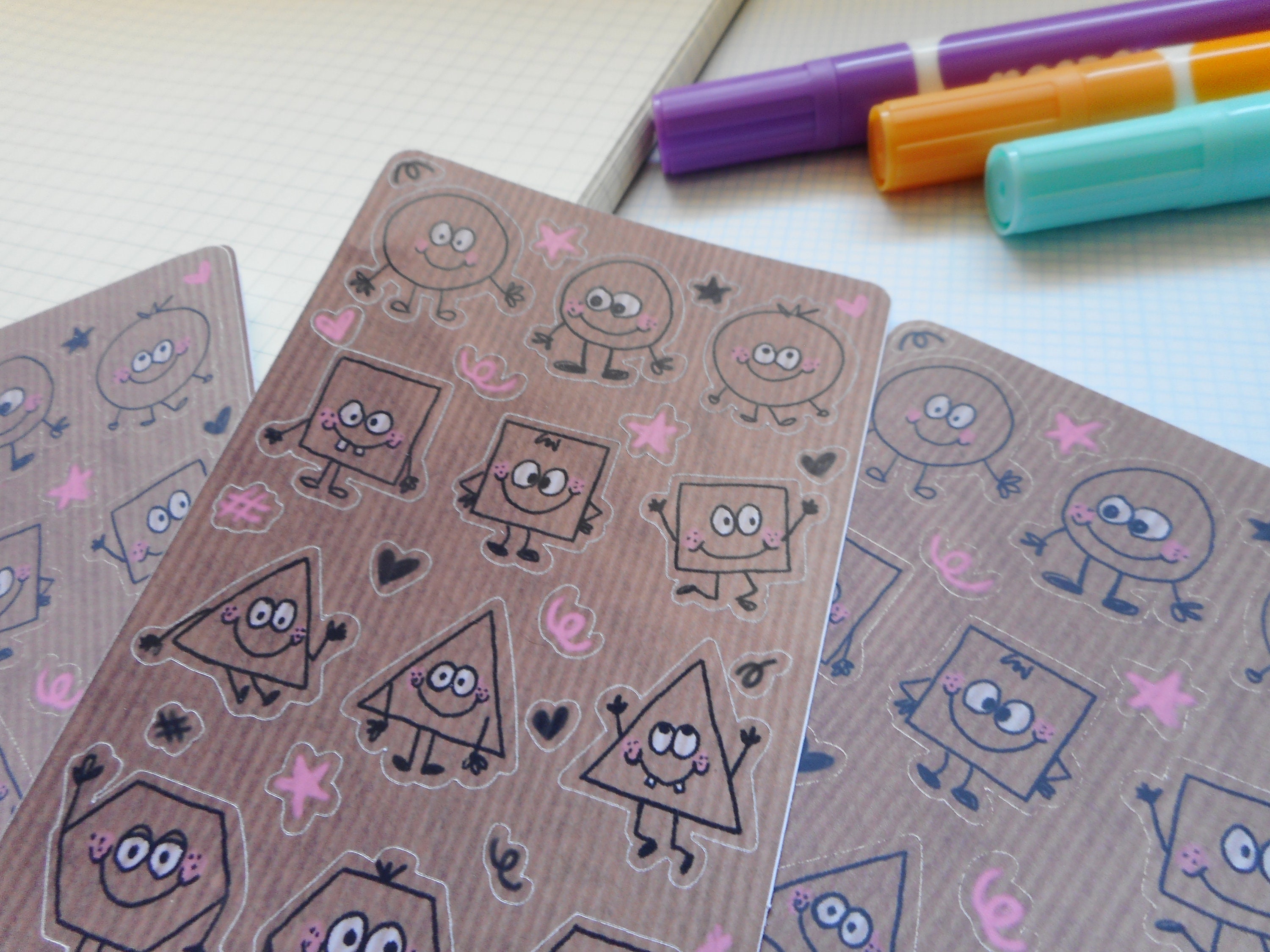 Cardboard Doodle Friends - Etsy