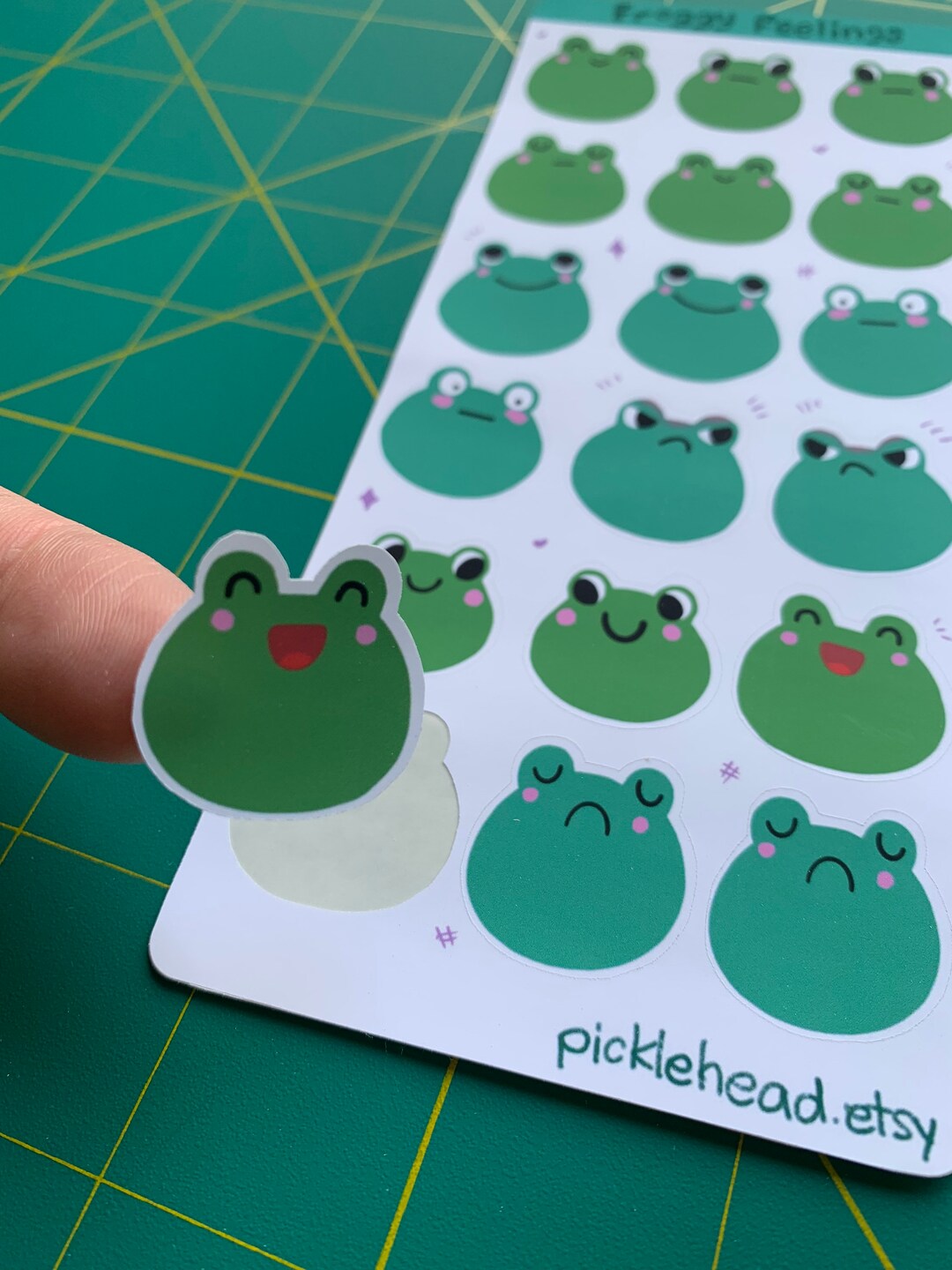 Froggy Feelings Sticker Sheet: Mood Frogs, Vynil - Etsy