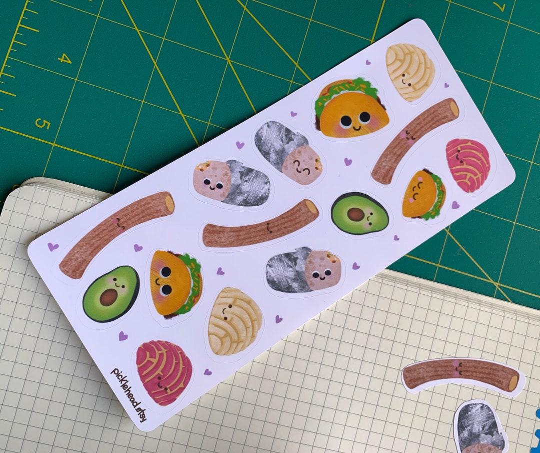 Tacos and Burritos Sticker Sheet - Etsy
