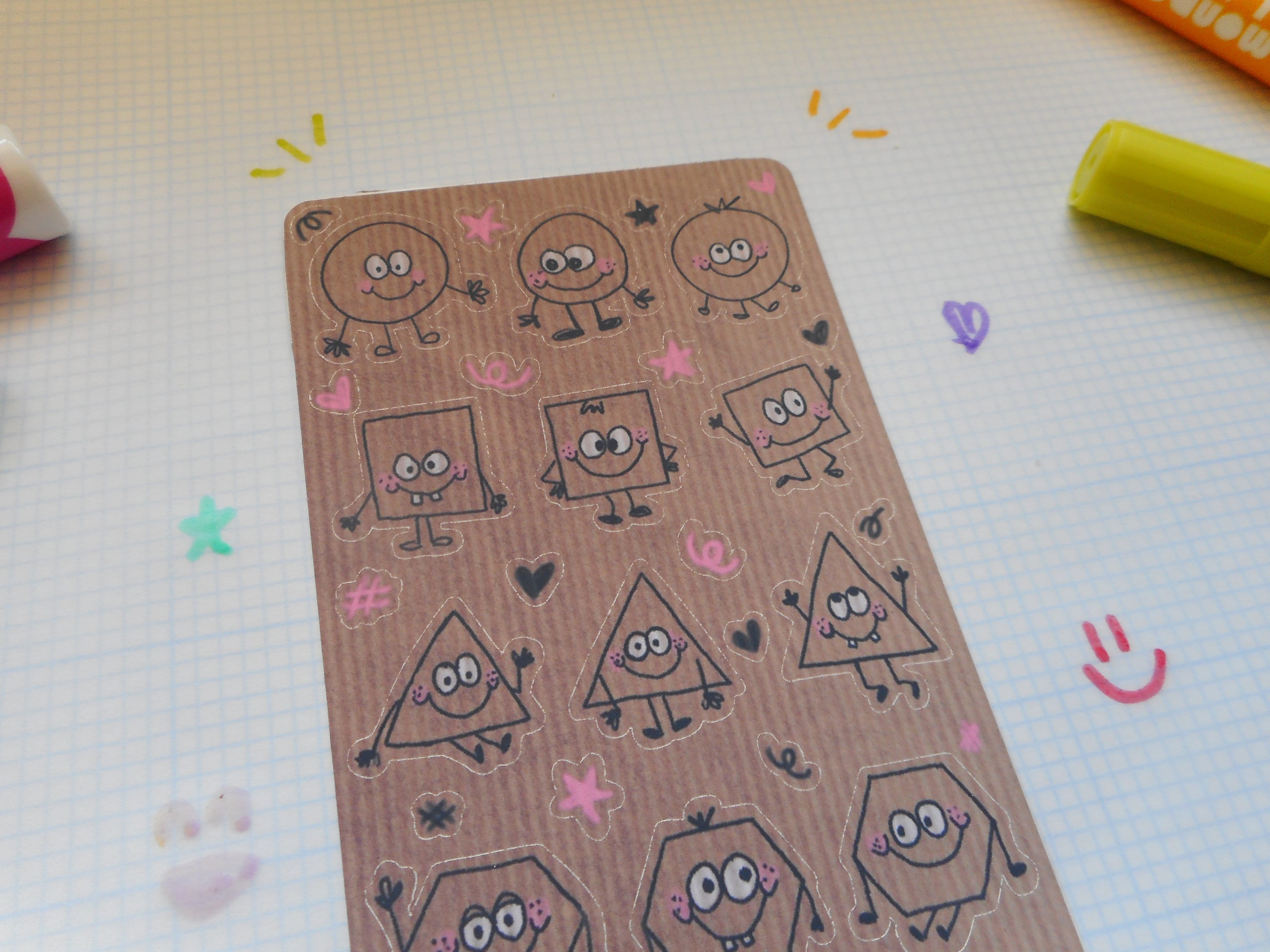 Cardboard Doodle Friends - Etsy