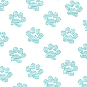 Paw Print Digital Art (16x20 Inch) - Etsy
