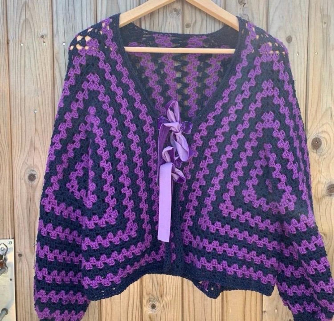 Handmade Crotchet Hexi Cardigan - Etsy